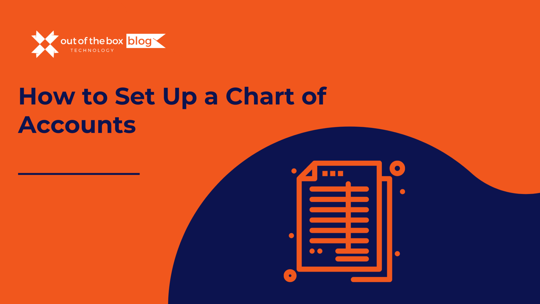 How to Set Up a Chart of Accounts - out of the box technology